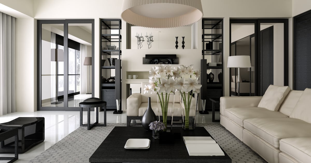 Black and white interior design: inspirations and good associations ...