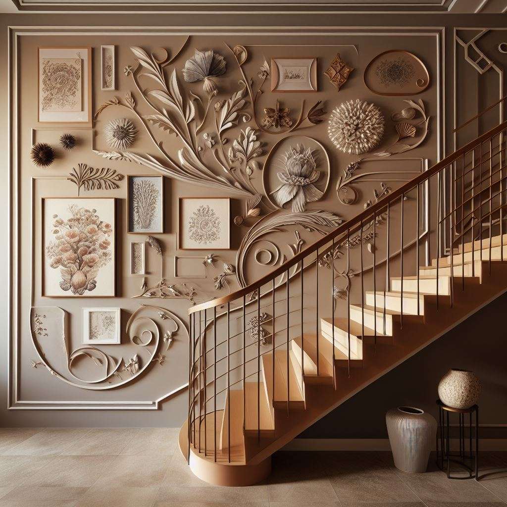 Amazing staircase wall decoration: the best ideas