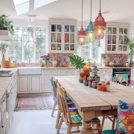 21+ Amazing Bohemian Kitchens Ideas in 2024